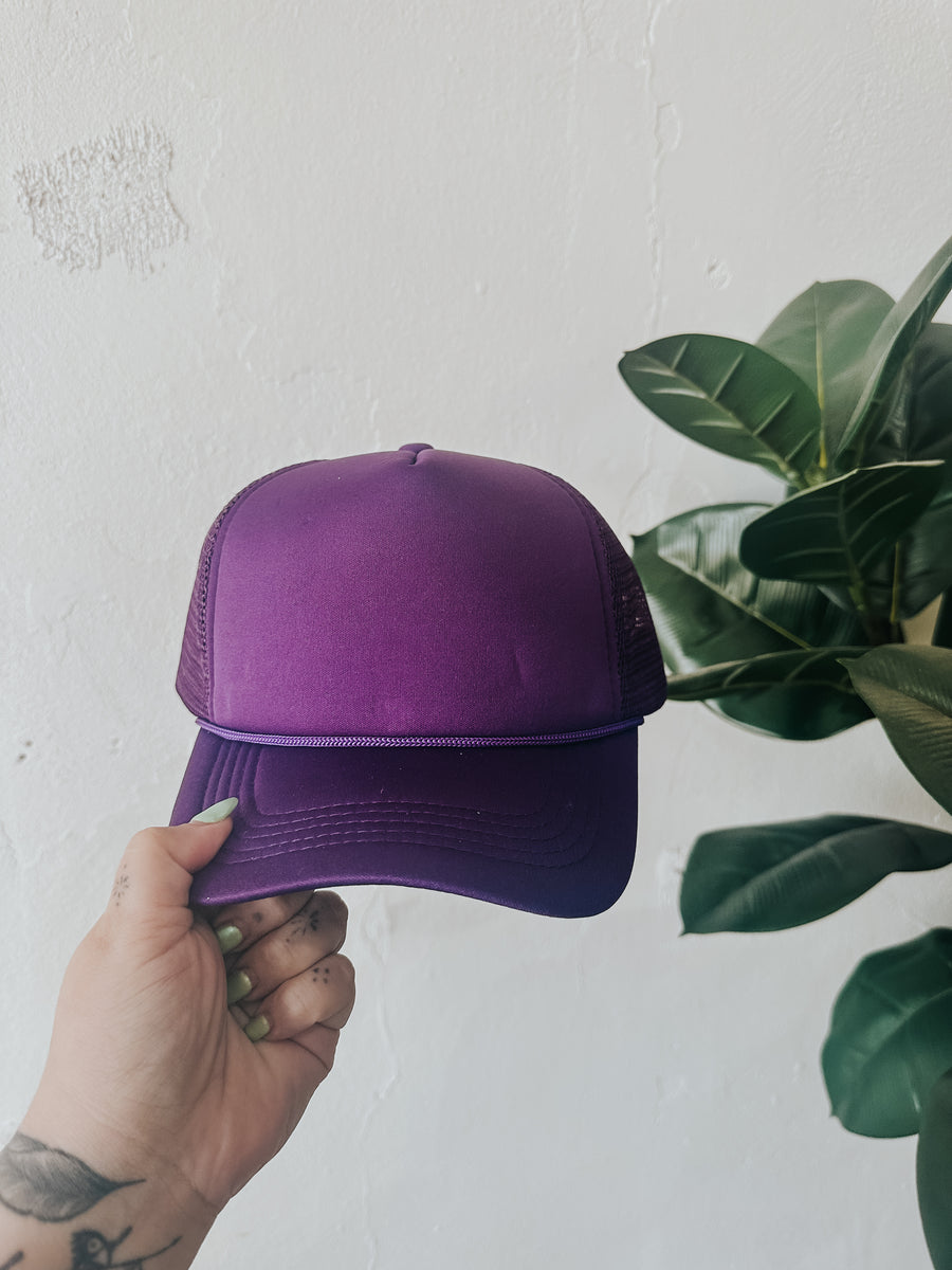 Purple Trucker Hat – Zig Zag Galleries