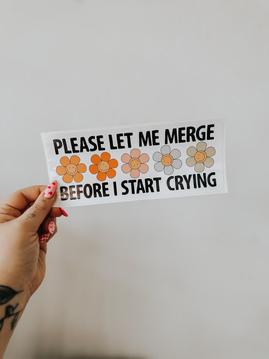 Please Let Me Merge Bumper Sticker – Zig Zag Galleries